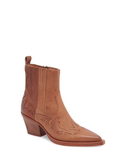Dolce Vita Ramson Western Boot in Brown | Lyst