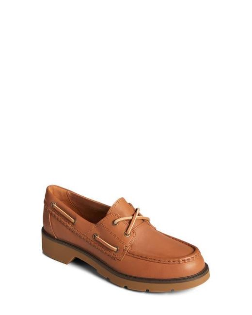 Sperry Top-Sider Wells Boat Shoe in Brown | Lyst