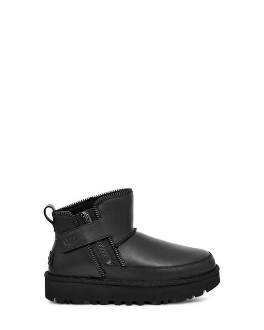 UGG Classic Mini Moto Boot in Black | Lyst