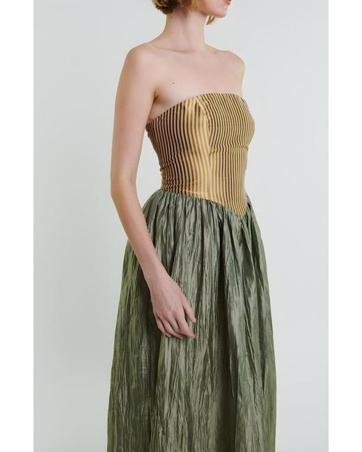 Madeline Marie Roxanne Long Dress in Green | Lyst
