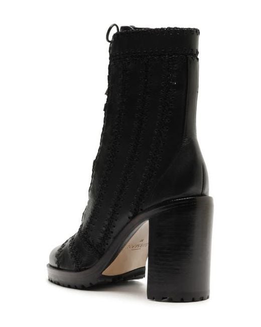 Alexandre Birman Regina Block Heel Combat Boot in Black | Lyst