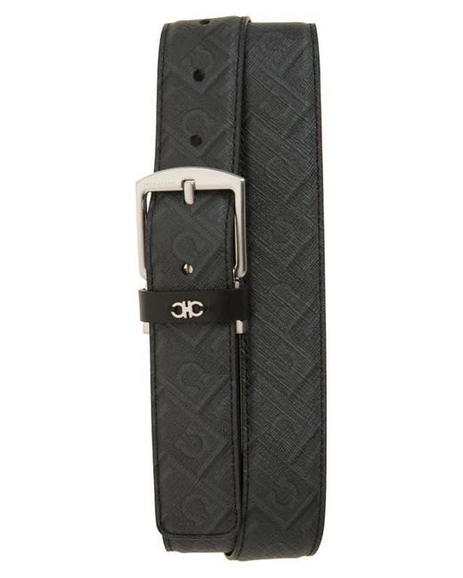 Ferragamo Animation Gancio Leather Belt in Black for Men | Lyst