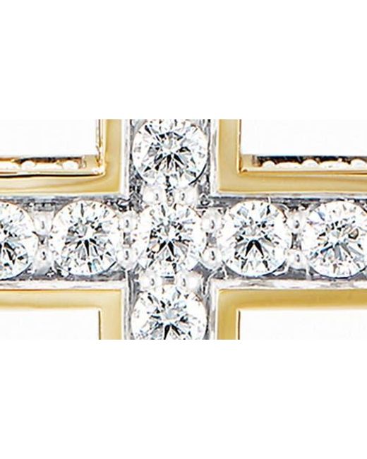 David Yurman Pavé Cross Pendant in Metallic for Men | Lyst