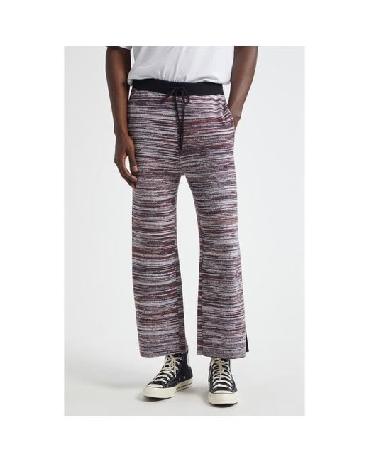 Waste Yarn Project Tim Space Dye One Of A Kind Wide Leg Pants in Blue ...