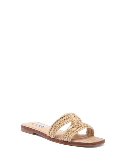 Steve Madden Hazel Slide Sandal in Natural | Lyst
