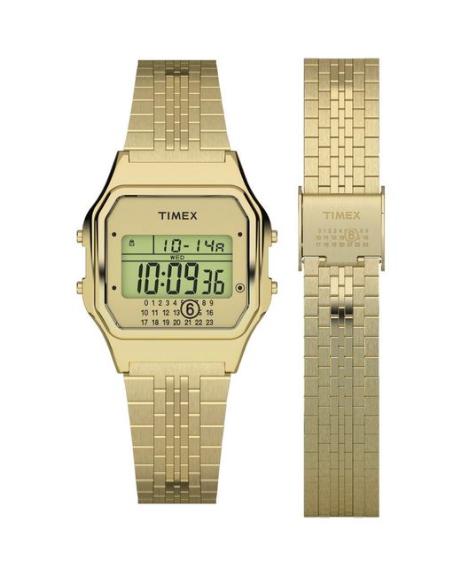 Timex X Mm6 Maison Margiela T80 Digital Bracelet Watch Gift Set, 36Mm ...