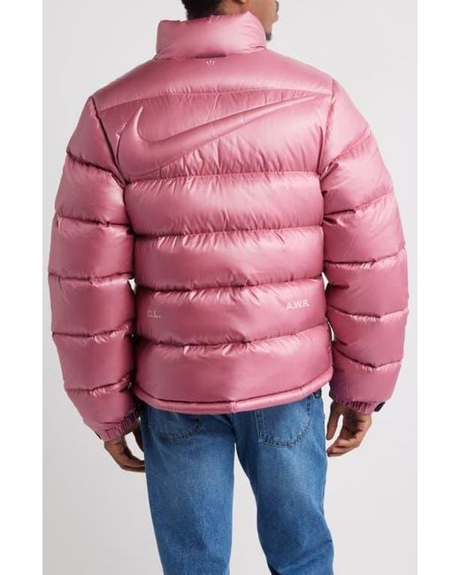 Nike Nocta Down Puffer Jacket in Pink for Men | Lyst