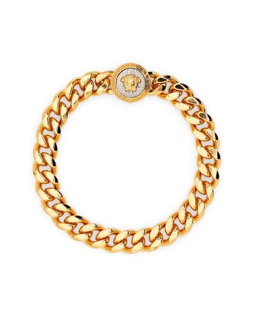 Versace Iconic Chain Link Bracelet in Metallic for Men | Lyst