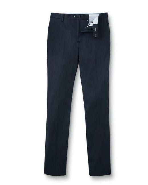 Charles Tyrwhitt Slim Fit Smart Texture Pants in Blue for Men | Lyst