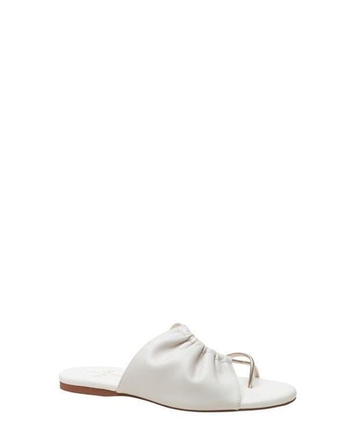 Linea Paolo Lane Toe Loop Sandal in White | Lyst