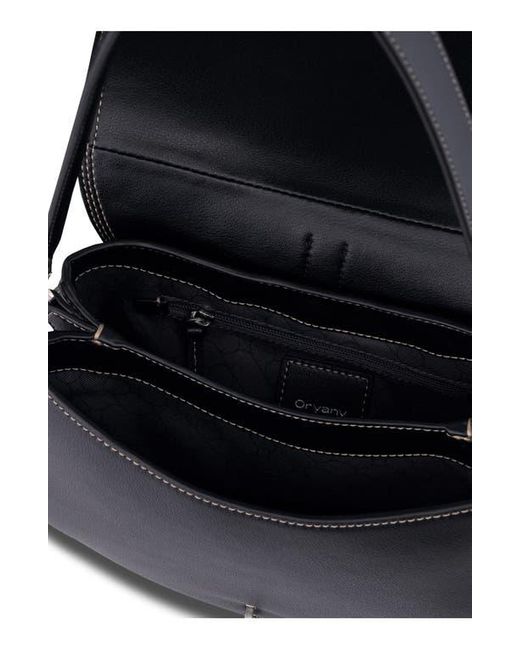 orYANY Western Stitch Saddle Crossbody Bag in Black | Lyst