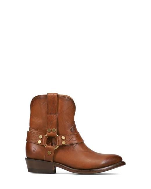 Frye Billy Short Harness Boots in Brown | Lyst