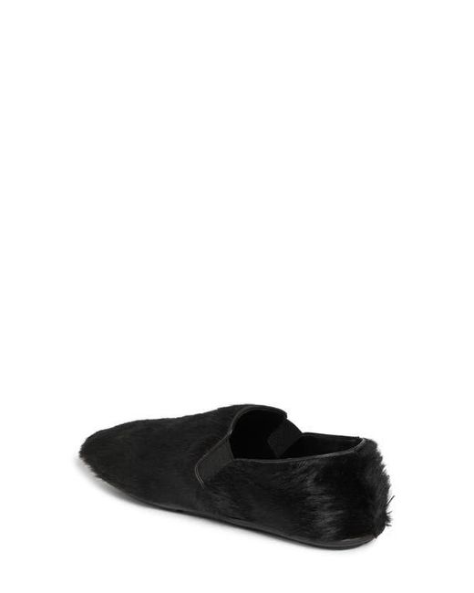 The Row Vincit Genuine Calf Hair Slip-On Shoe in Black | Lyst