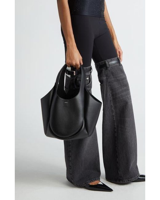 Coperni Swipe Leather Bucket Bag in Black | Lyst