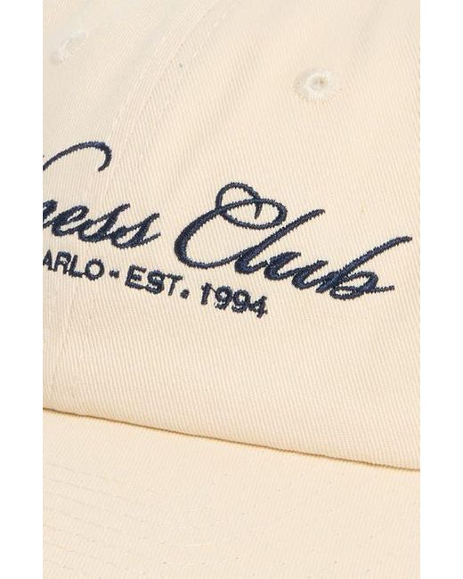 Sporty & Rich Wellness Club Embroidered Cotton Twill Baseball Cap in ...