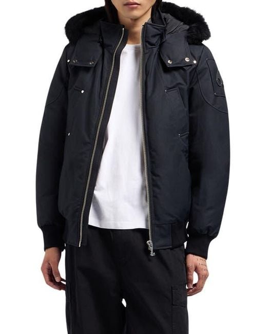 Moose Knuckles Original Genuine Shearling Trim Water & Wind Resistant ...