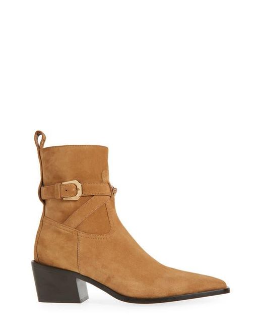 Versace Square Toe Boot in Brown for Men | Lyst