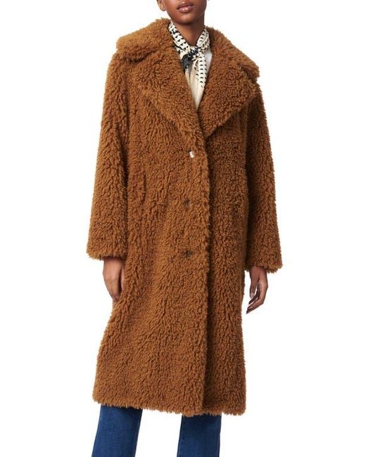 Bernardo High Pile Fleece Coat in Brown | Lyst