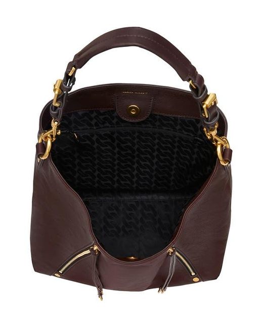 Rebecca Minkoff Rivington Leather Hobo Bag in Purple | Lyst