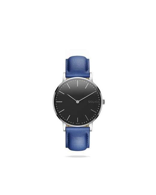 Solios Watches The Solar Classic in Blue | Lyst