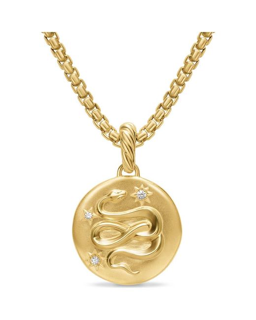 David Yurman Snake Amulet in Metallic | Lyst