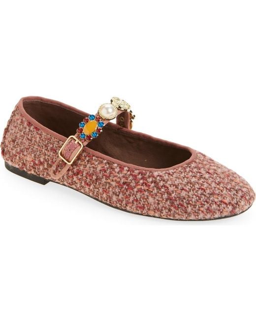 Jeffrey Campbell Amarissa Mary Jane Ballet Flat in Pink | Lyst