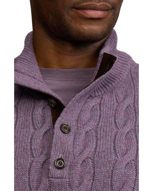 Ralph Lauren Ralph Lauren Label Cashmere Cable Stitch Half Button ...