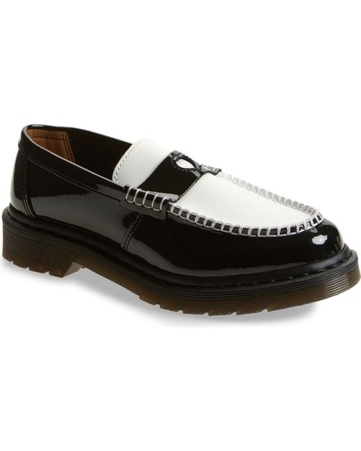 Dr. Martens Penton Heart Penny Loafer in Black | Lyst