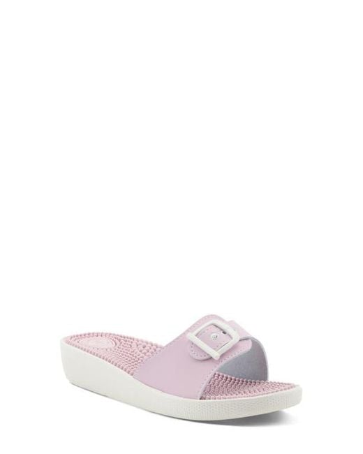 Flexus by Spring Step Sabala Slide Sandal in Pink | Lyst
