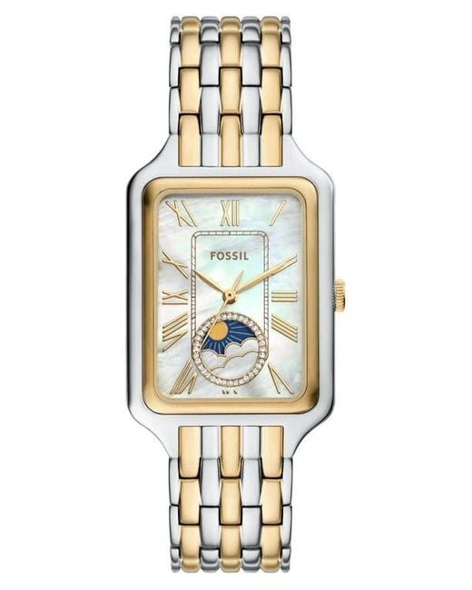 Fossil Raquel Watch Es5399 Stainless Steel in Metallic | Lyst