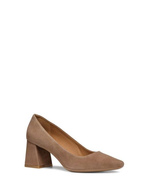 Geox Giselda Block Heel Pump in Brown | Lyst