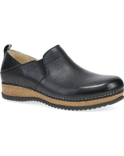 Dansko Meara Milled Leather Clog in Blue | Lyst