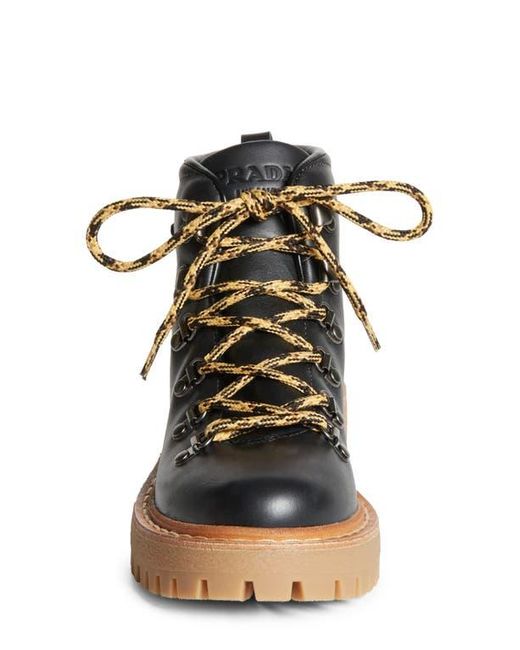 Prada St. Moritz Hiking Boot in Black | Lyst