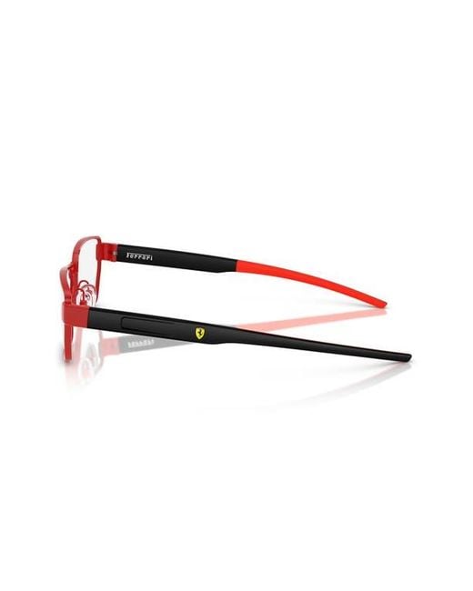 Scuderia Ferrari X 57Mm Rectangular Optical Glasses in Red for Men | Lyst