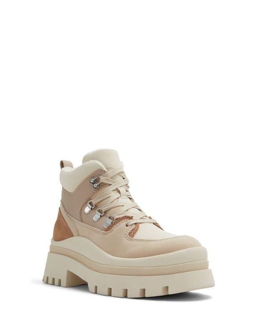 ALDO Cozettia Lug Sole Bootie in Natural | Lyst