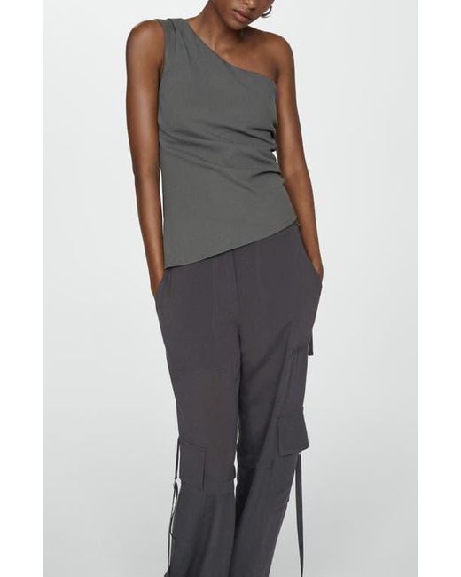 Mango Cargo Pants in Black | Lyst