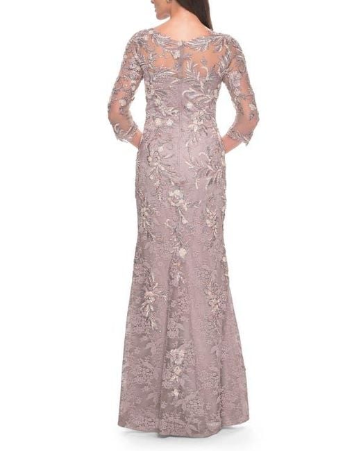 La Femme Stunning Beaded Lace Mother Of The Bride Gown | Lyst