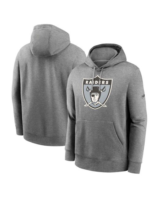 Nike Las Vegas Raiders Big And Tall Rewind Club Fleece Pullover Hoodie At