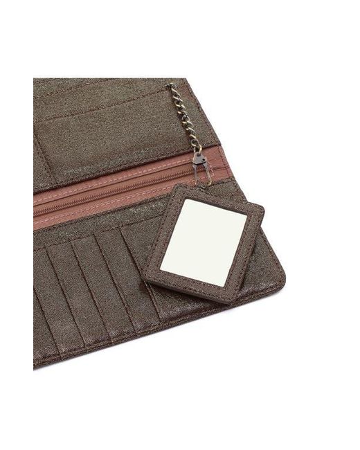 Hobo International Rachel Leather Frame Wallet in Brown | Lyst