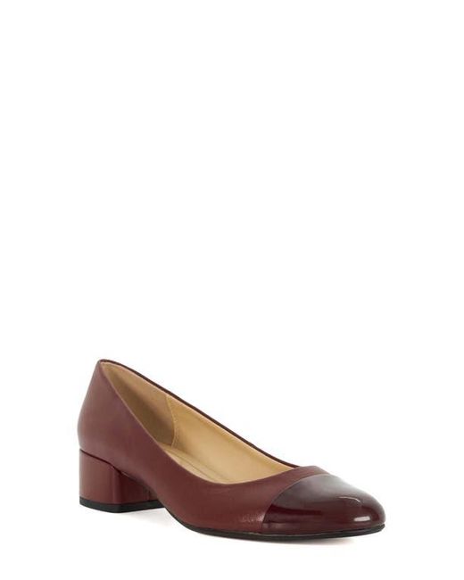 Dune Bracket Cap Toe Pump in Brown | Lyst