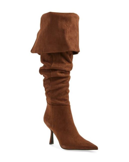 Jeffrey Campbell Acclaim Thigh High Boot In Brown Lyst
