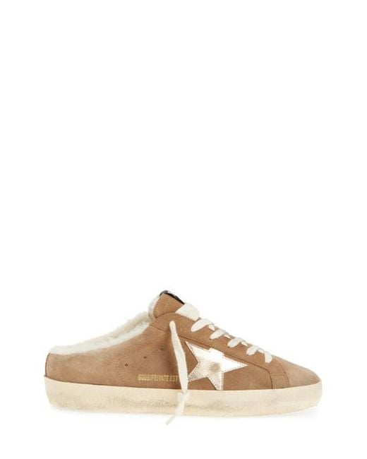 Golden Goose Super-Star Sabot Genuine Shearling Lined Mule Sneaker | Lyst