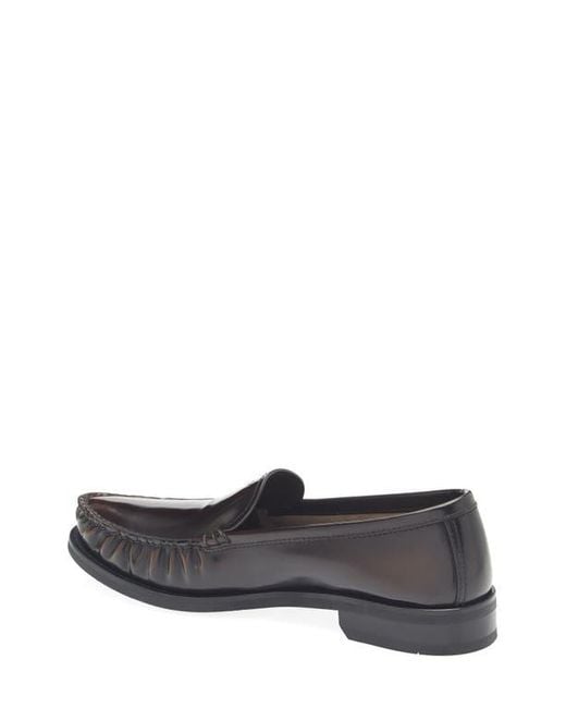 Prada Ruched Apron Toe Loafer in Black for Men | Lyst