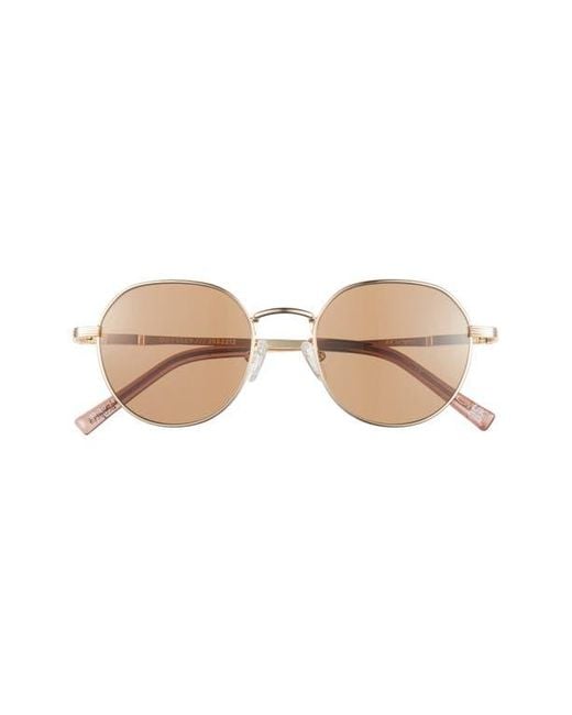 Le Specs Odyssey Round Sunglasses in Natural for Men | Lyst