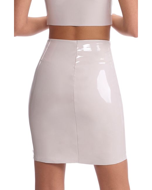 Commando Faux Patent Leather Mini Skirt In Pink Lyst