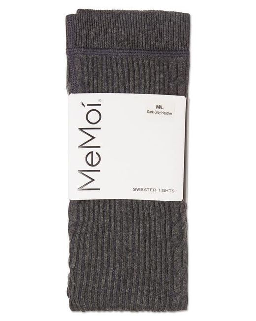 Memoi Cable Stitch Sweater Tights in Black | Lyst