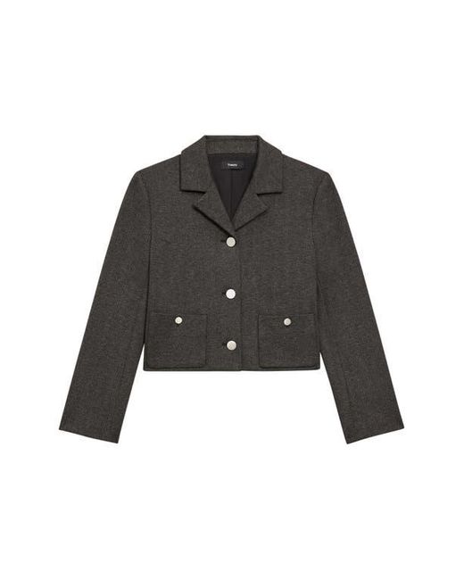 Theory Boxy Crop Jacket in Black | Lyst