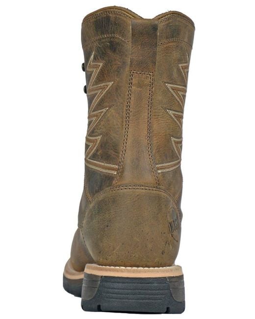 Hoss Boot Company Hoss Brisbee Lacer 8 Inch Distressed Lace Up Kiltie ...