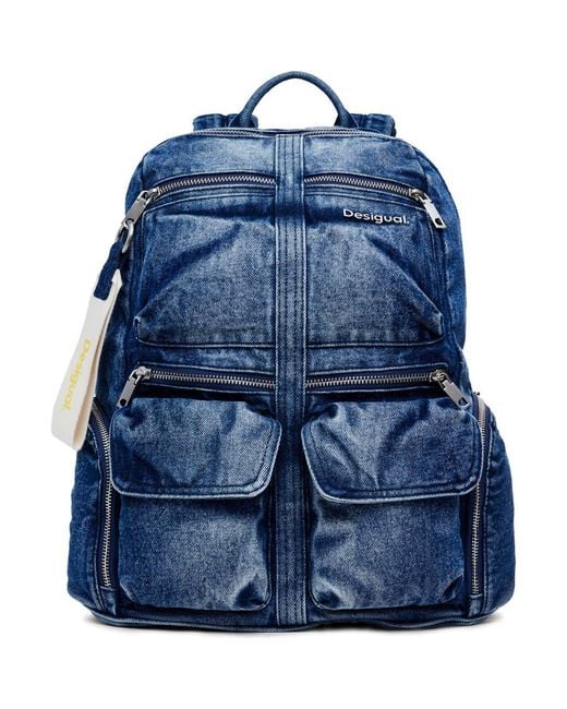 Desigual Denim Backpack in Blue | Lyst