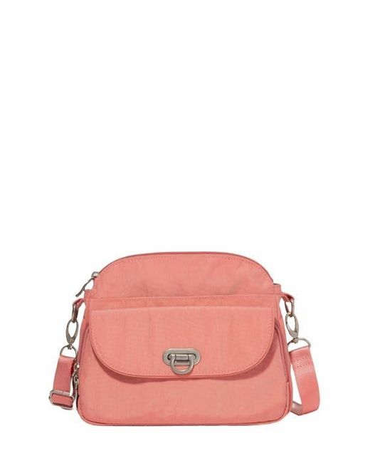 Baggallini Coastal Flip Lock Crossbody Bag in Pink | Lyst